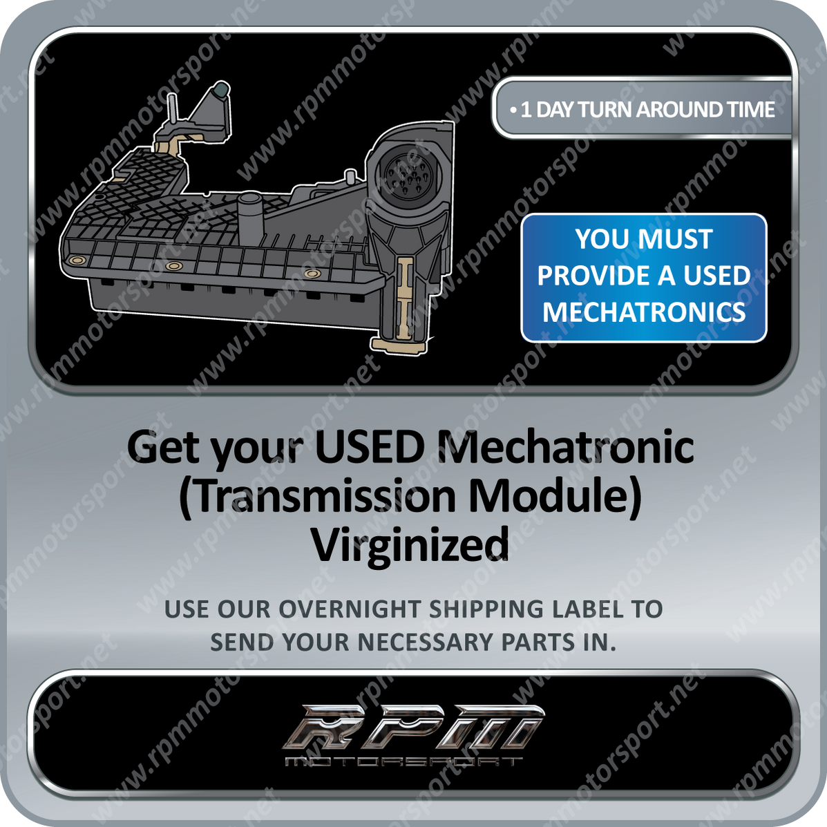 BMW USED TCU Gearbox Mechatronic Virginizing Service 8HP & 6HP ALL MOD — Rpm Motorsport Canada