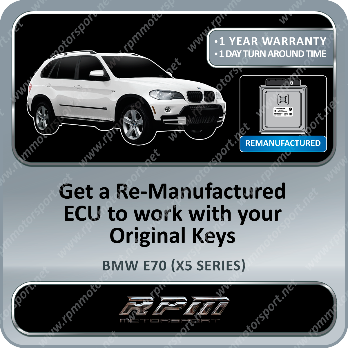 BMW X5M X6M E70 E71 LCI S63 Engine MSD85.3 Remanufactured DME (ECU ...