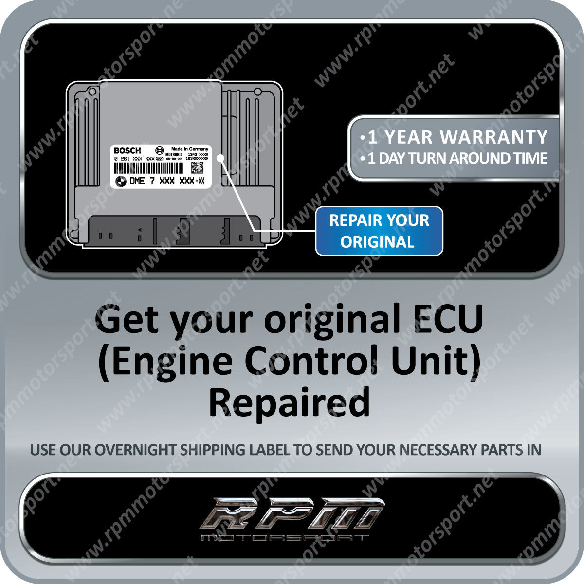 BMW Bosch ME9.2 2F44 EWS Preventing Manipulation Repair — RPM ...