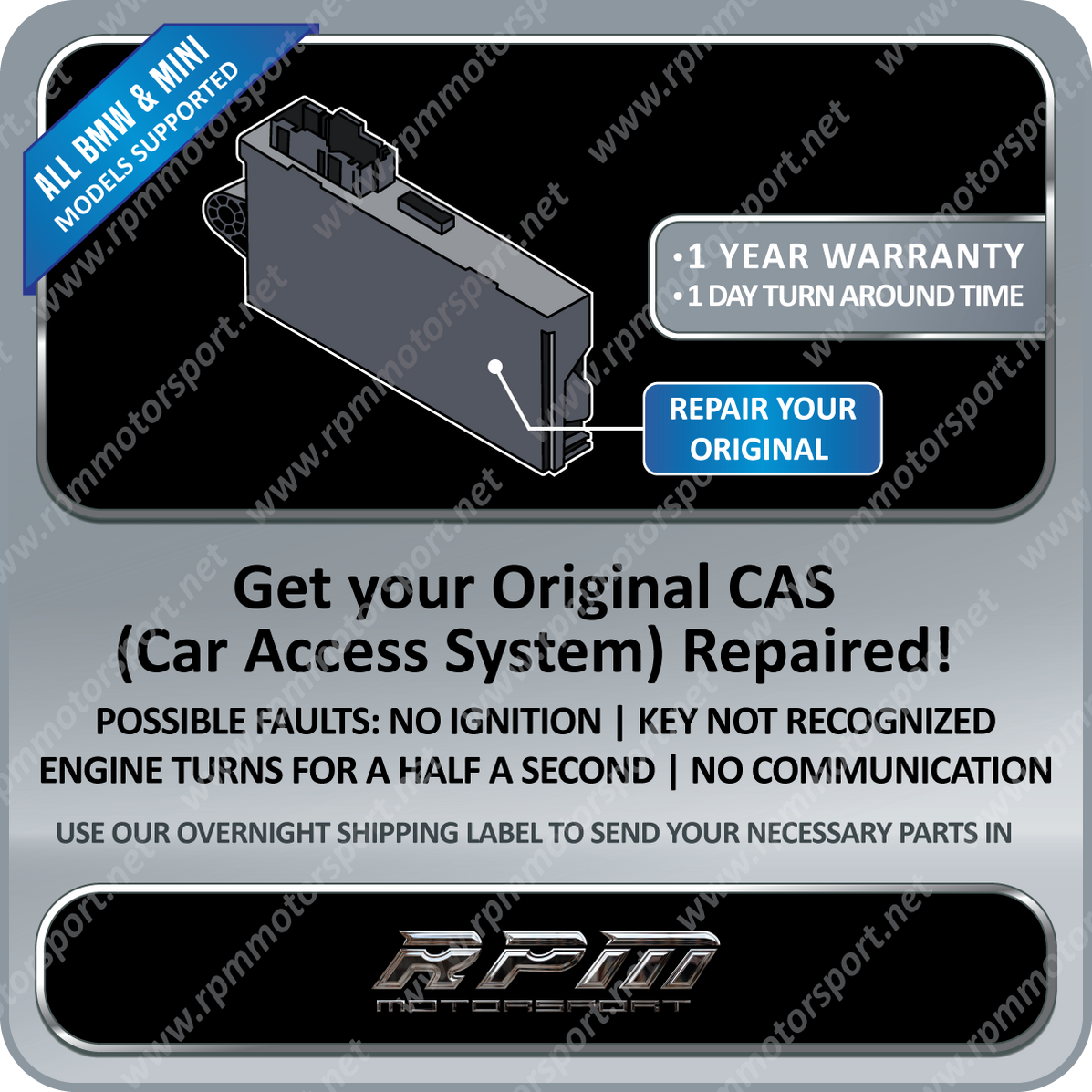 BMW CAS3 Module Repair Service (All BMW Models Supported) — Rpm ...