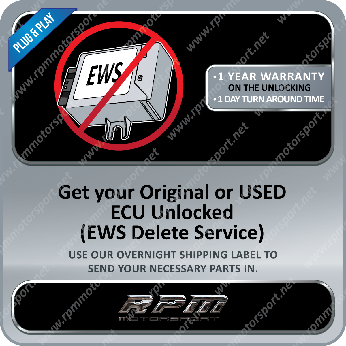 BMW E38 (7 Series) E39 (5 Series) ME5.2.1 EWS Delete Service - Rpm Mot ...