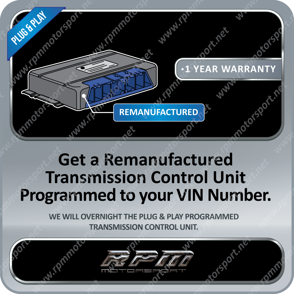 BMW E46 (3 Series) M3 SMG NEW TRANSMISSION TCU 01/2000 to 05/2006 — Rpm ...
